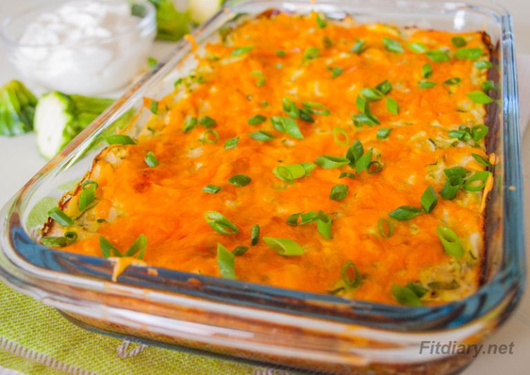 Healthy Zucchini Rice Casserole – Fit Diary