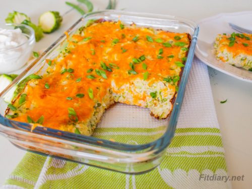 Healthy Zucchini Rice Casserole – filling and delicious side dish